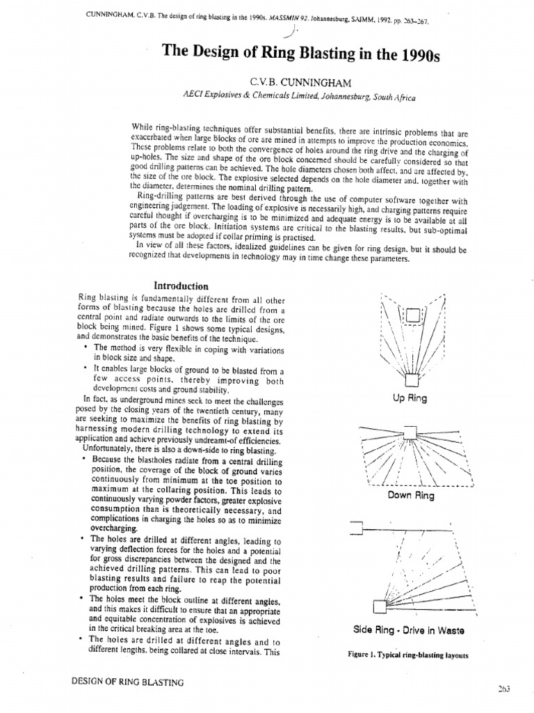 31 The Design of Ring Blasting in The 1990s | PDF