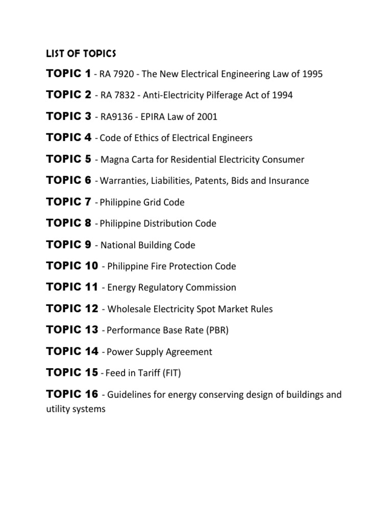 EE LAWS Merged | PDF | Engineer | Licensure