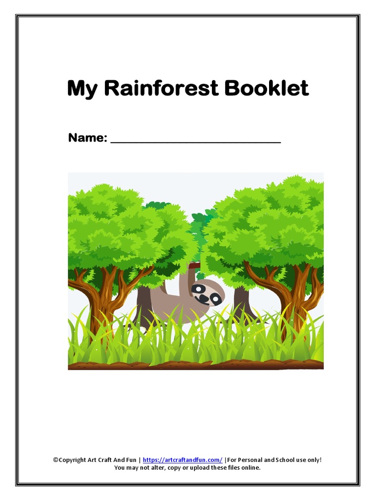 Rainforest Worksheets | PDF | Rainforest | Ecology