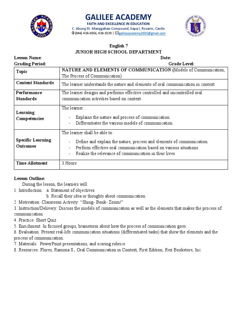 Galilee Academy: C. Abueg St. Manggahan Compound, Sapa I, Rosario ...