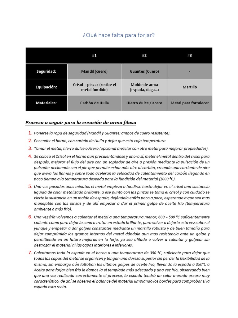 Como Forjar Una Espada | PDF | Rieles | Acero