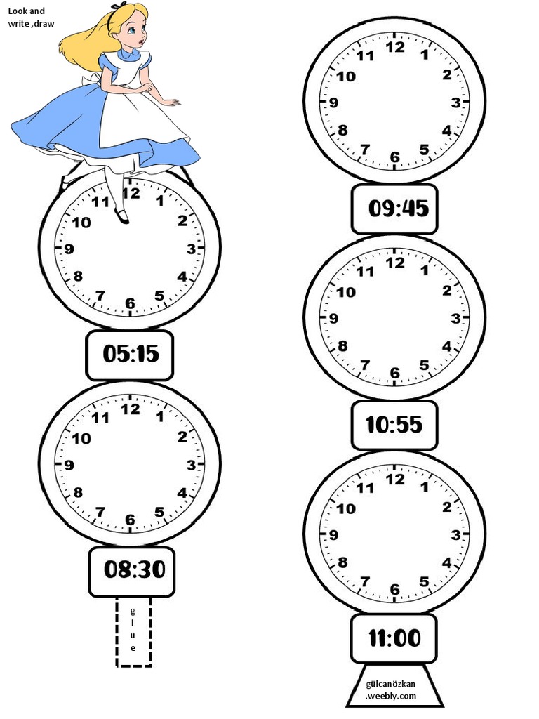 Clock Look Write Draw | PDF
