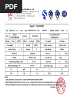 Wire Rope Test Certificate Summary | PDF | Rope | Wire