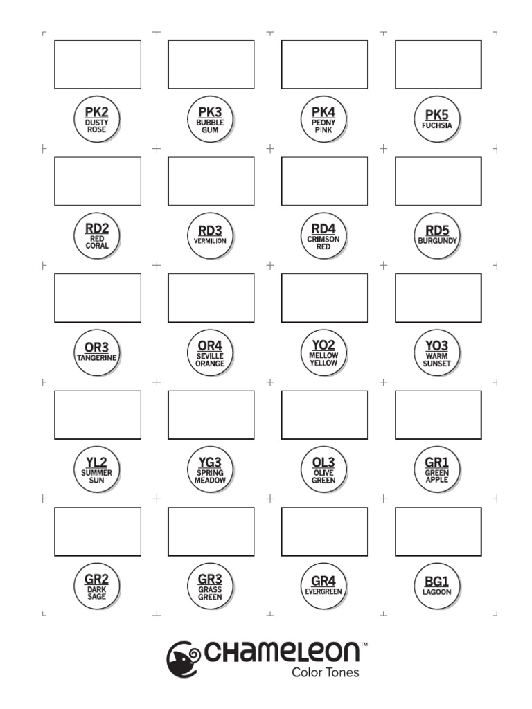 50 Color Swatch | PDF