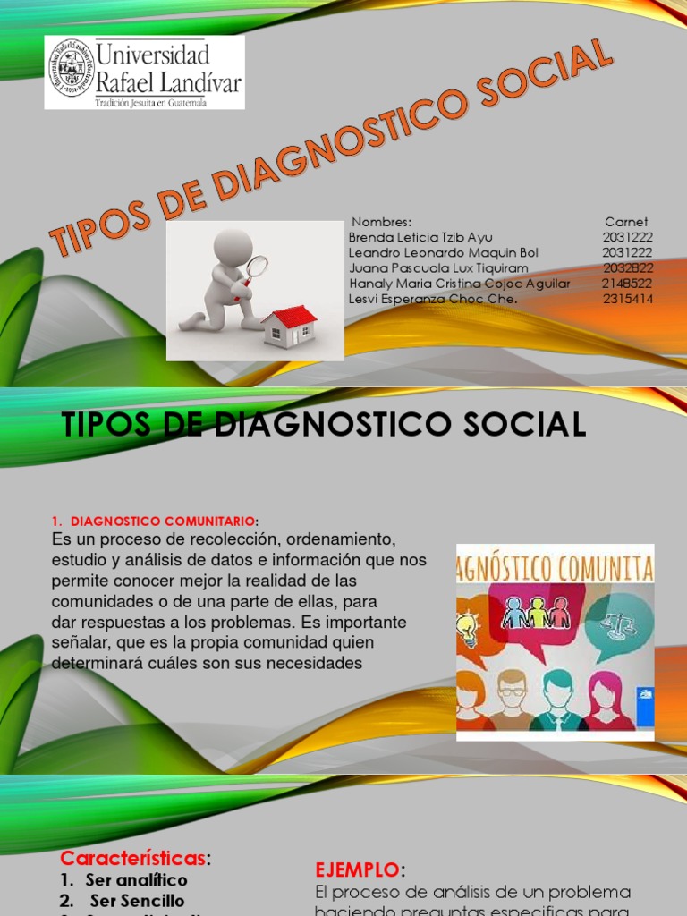 Tipos de Diagnostico Social 1 | PDF | Evolución