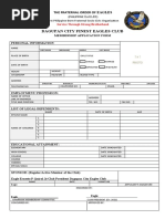 EAGLES Application Form | PDF | Government