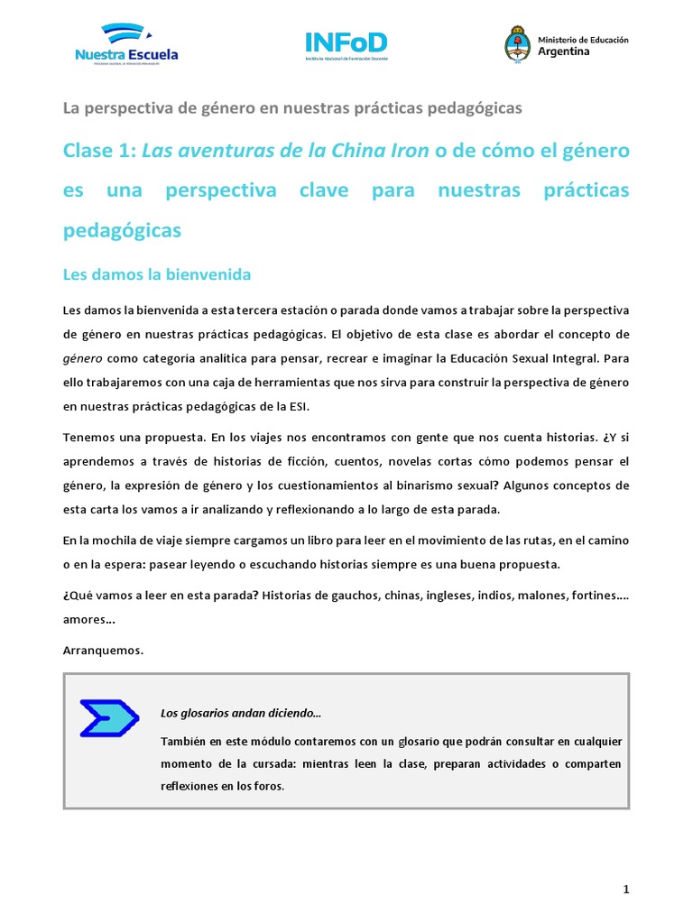 Postitulo ESI Clase1 Modulo3 | PDF | Género | Estudios de género