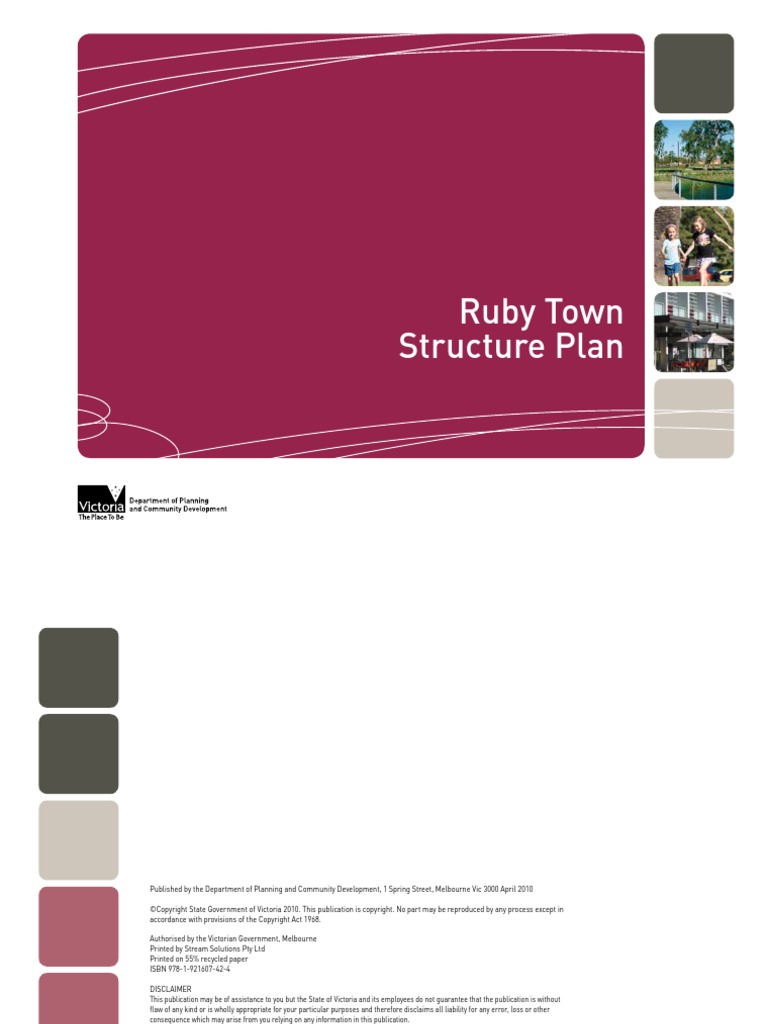 Ruby Town Structure Plan | PDF