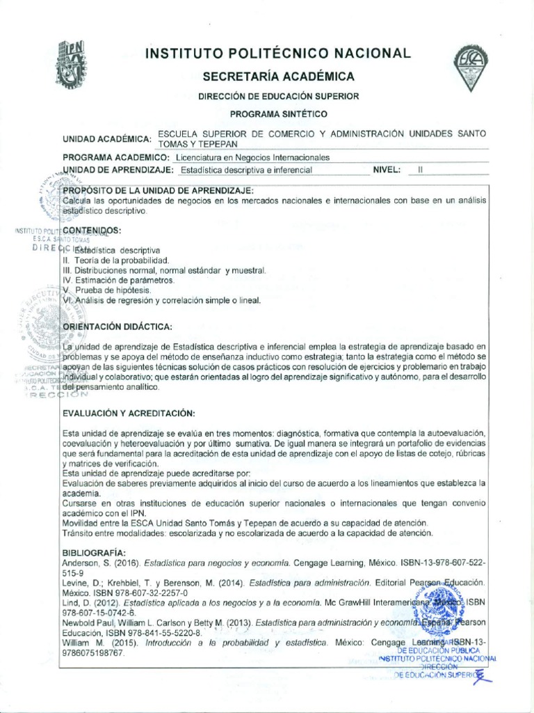 Estadística Descriptiva e Inferencial | PDF