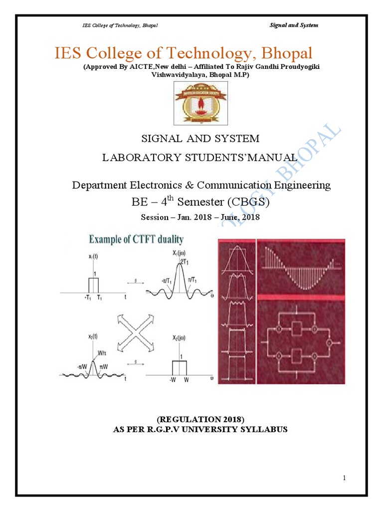 Signals and Systems Lab Manual | PDF | Matlab | Convolution