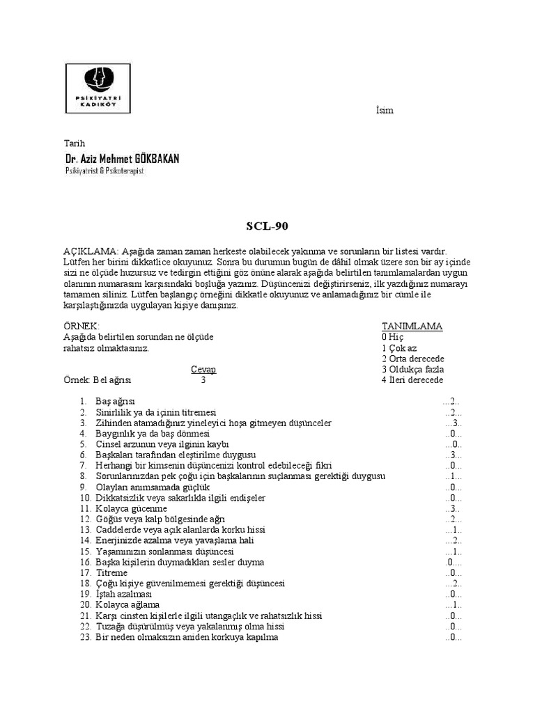 SCL 90 | PDF