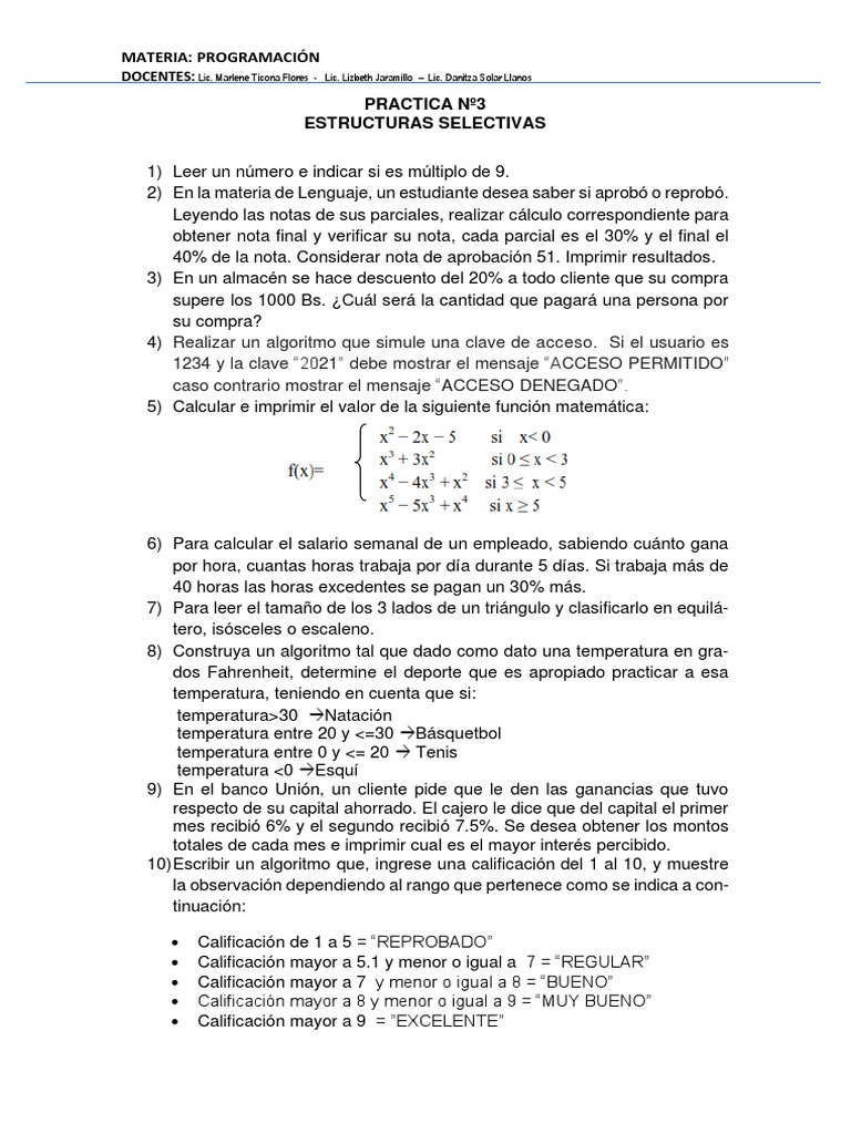 Practica Tema3 | PDF | Salario | Algoritmos