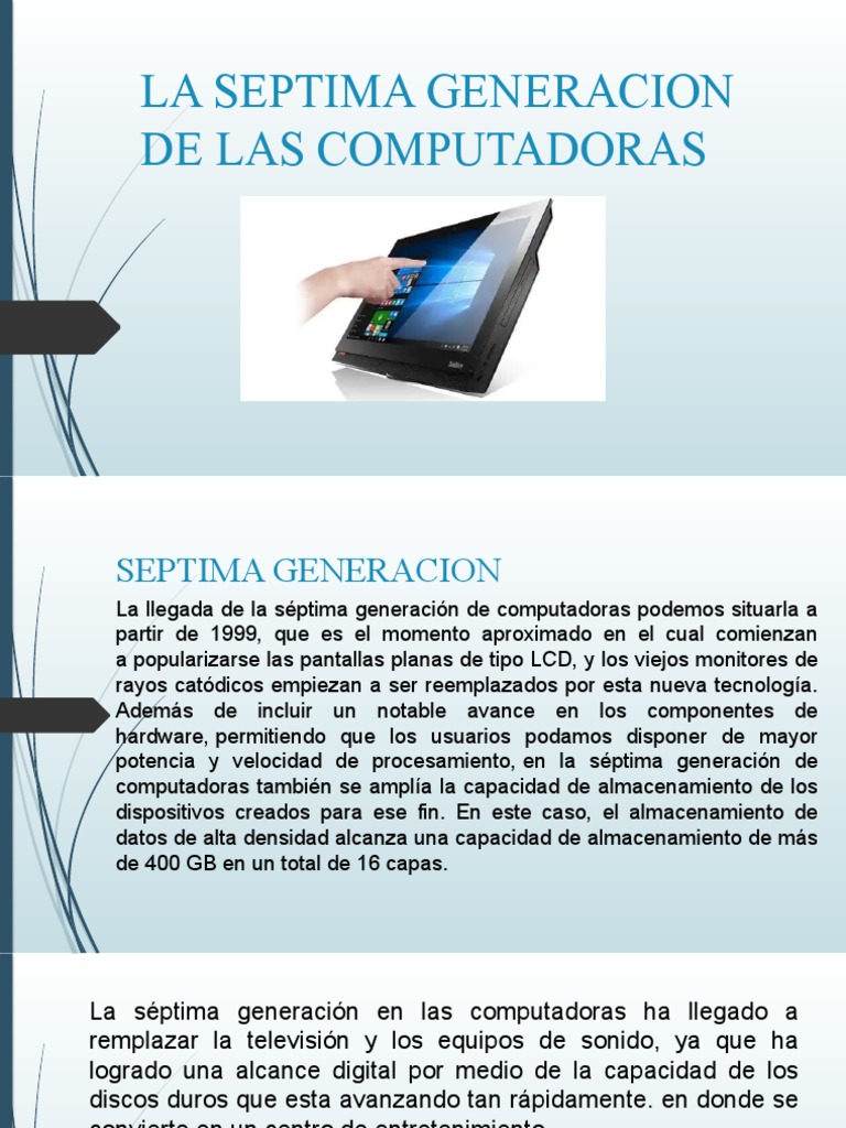 La Septima Generacion de Las Computadoras (Exposicion) | PDF