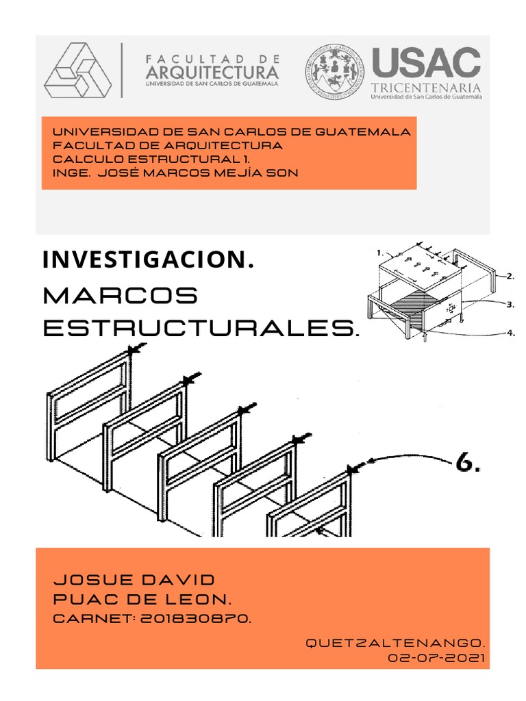 Marcos Estructurales | PDF | Viga (Estructura) | Ingeniería mecánica