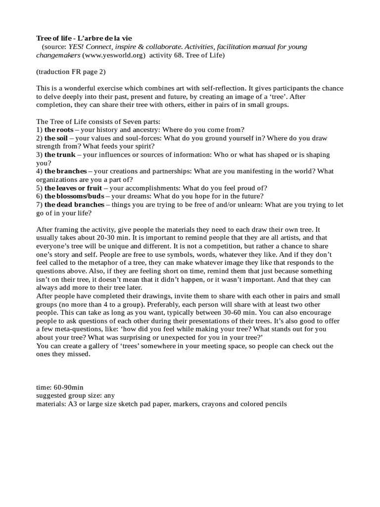 Tree of Life - L'arbre de La Vie | PDF | Trees