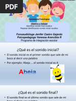 Fichas de Conciencia Fonológica Final | PDF