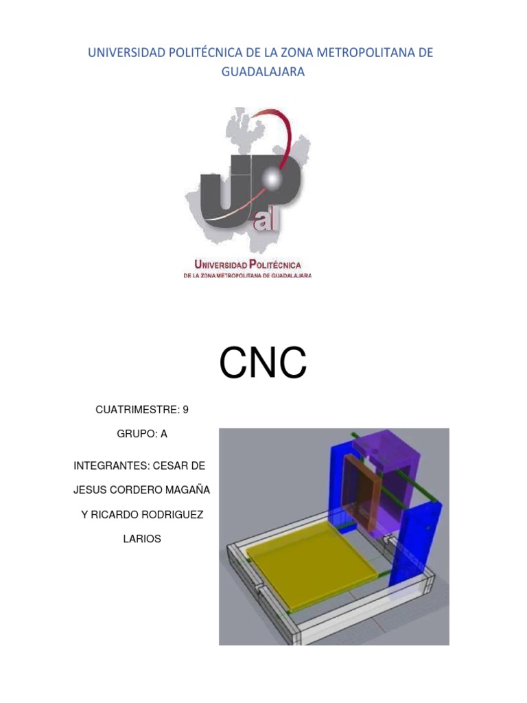 CNC Proyecto | PDF | Control numerico | Herramienta de máquina