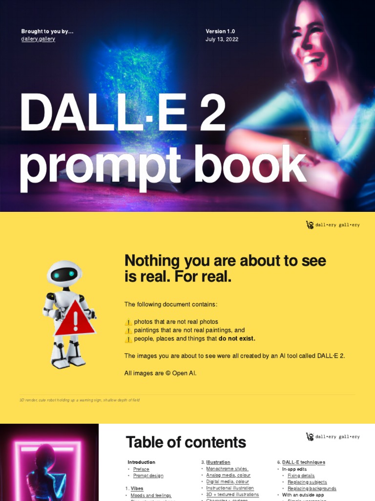 The DALL E 2 Prompt Book | PDF | Modern Art | Camera