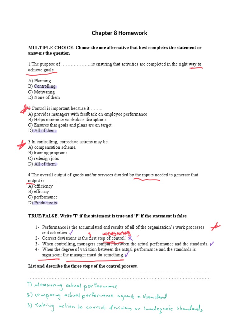 Chapter 8 Homework | PDF