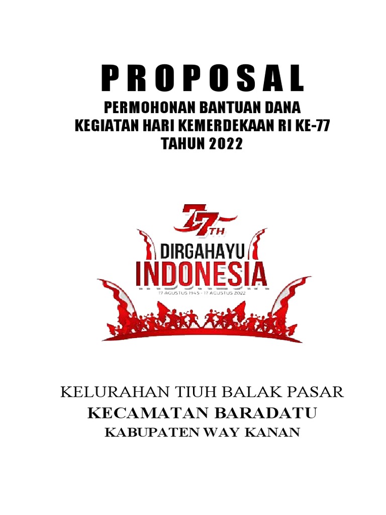 Proposal Bantuan Dana Hut Ri | PDF