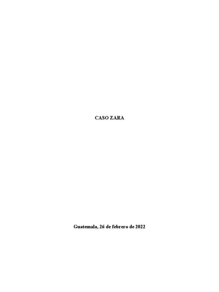 Caso Zara | PDF | Marketing | Marca