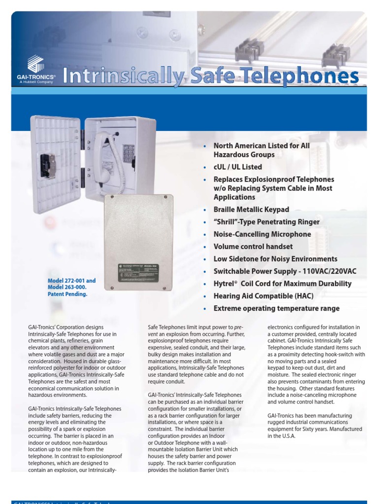 Gai-Tronics: A Hubbell Company | PDF | Electronic Engineering | Equipment