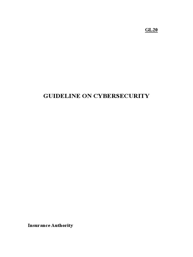 Insurer Cybersecurity Guidelines | PDF | Security | Computer Security
