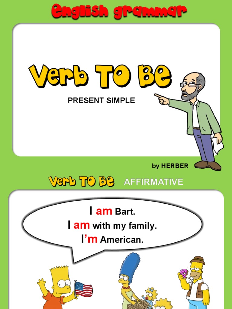 Verb To Be PPT Flashcards Fun Activities Games Grammar Guides Pic 46788 ...