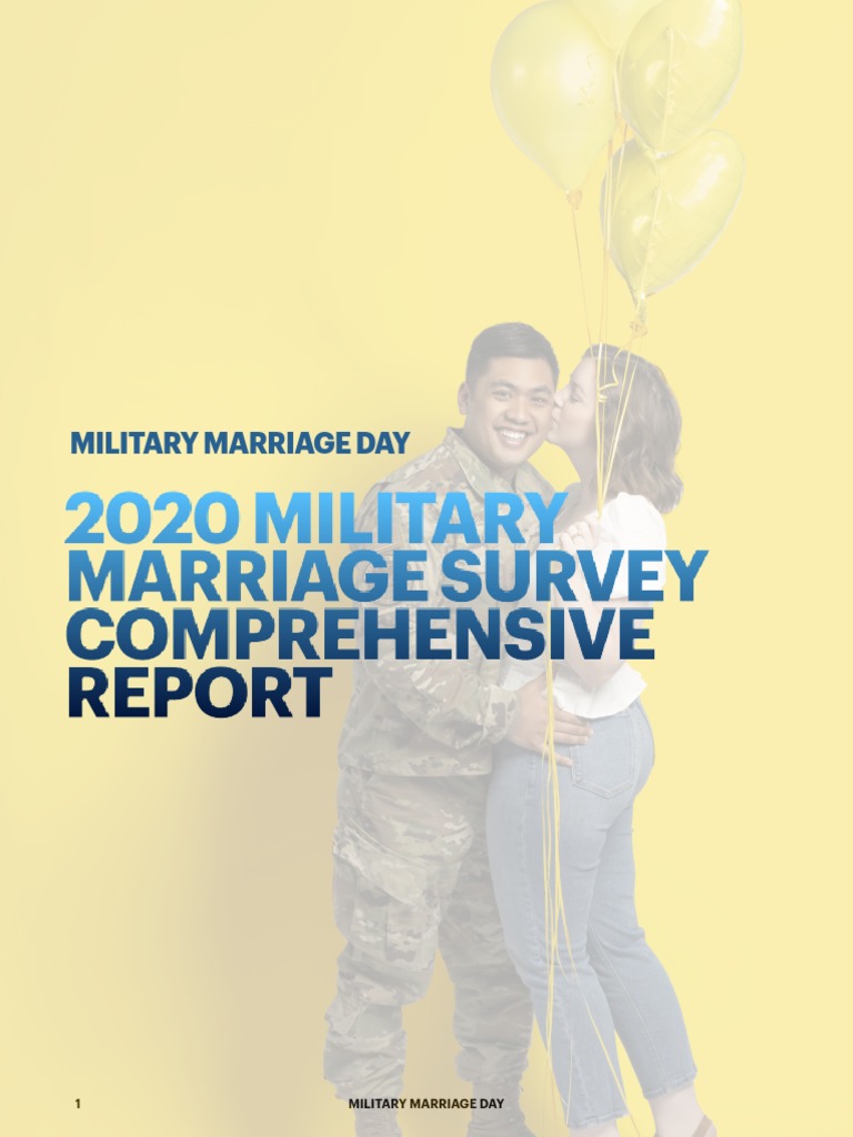 2020 Military Marriage Survey Comprehensive Report | PDF | Survey ...