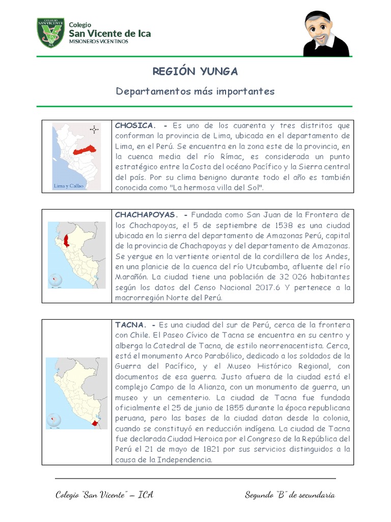 Región Yunga | PDF | América del Sur | America latina