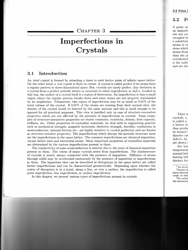 Imperfections in Crystals | Download Free PDF | Thermal Conductivity | Diffusion