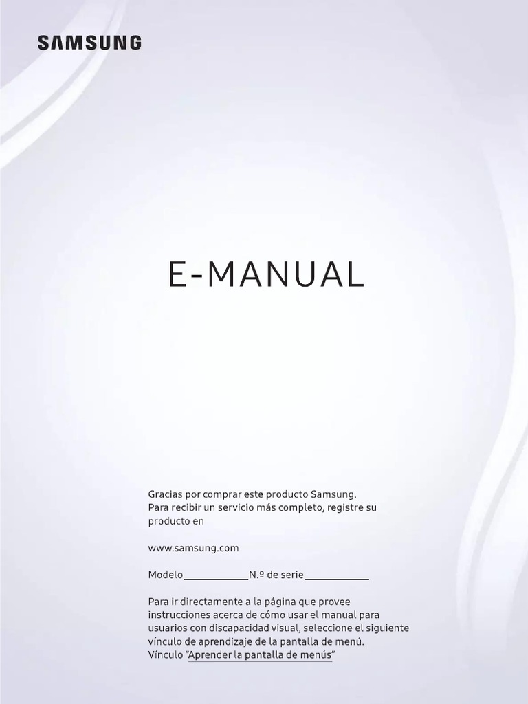 Manual de Usuario Samsung UN50RU7100G (Español - 173 Páginas) | PDF