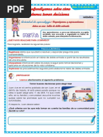 DIA 4 SESION DE APRENDIZAJE Elaboramos Un Díptico para Favorecer La Toma de Decisiones en Las ...