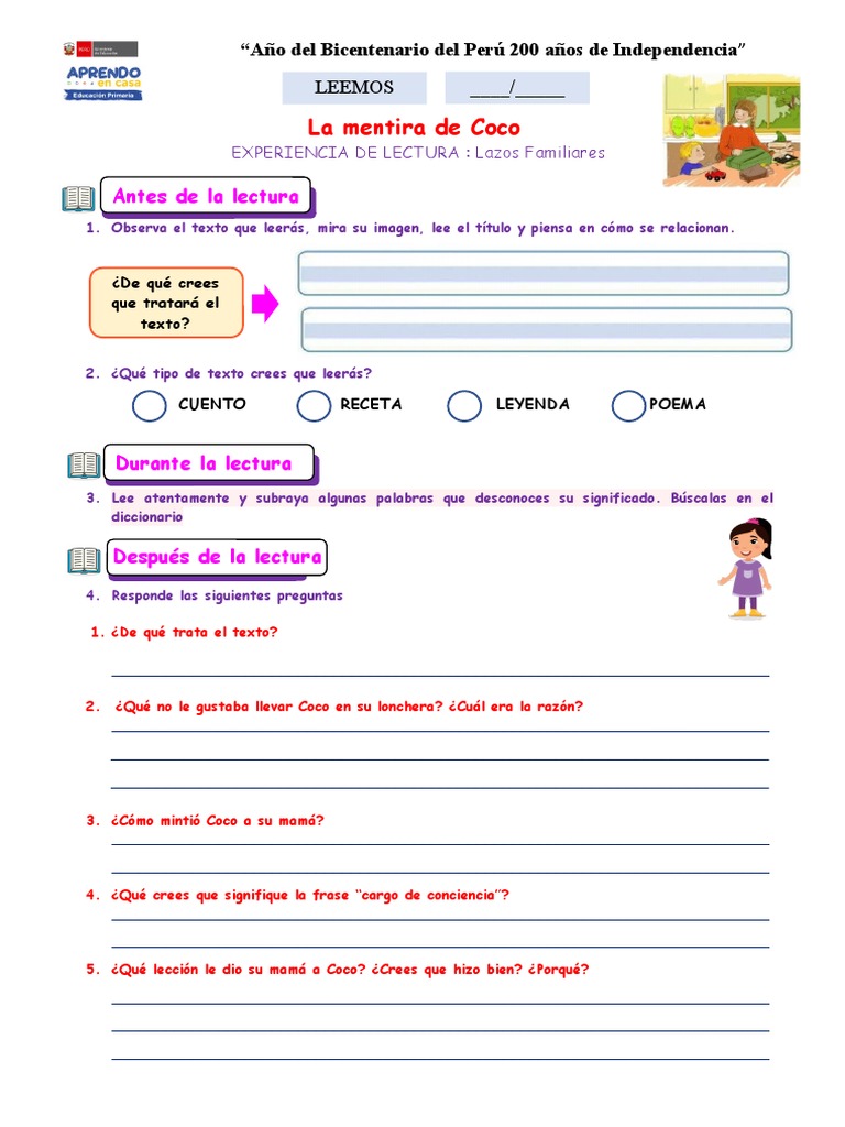 Actividad Lectura Coco | PDF