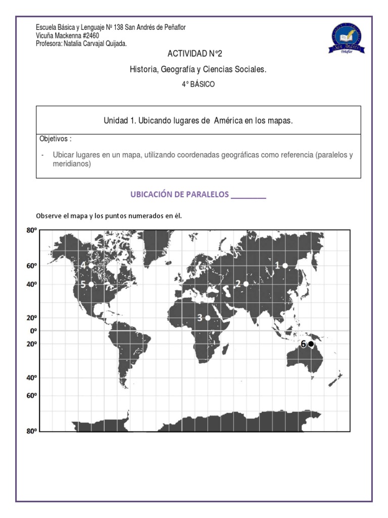 Ubicación Absoluta N°2 y N°3 | PDF | Geografía Física | Science