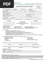 Biodata Form Student | PDF