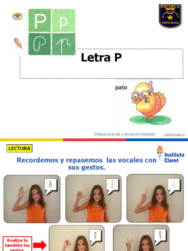 Actividades de Aprendizaje Letra P | PDF | Lingüística | Escritura
