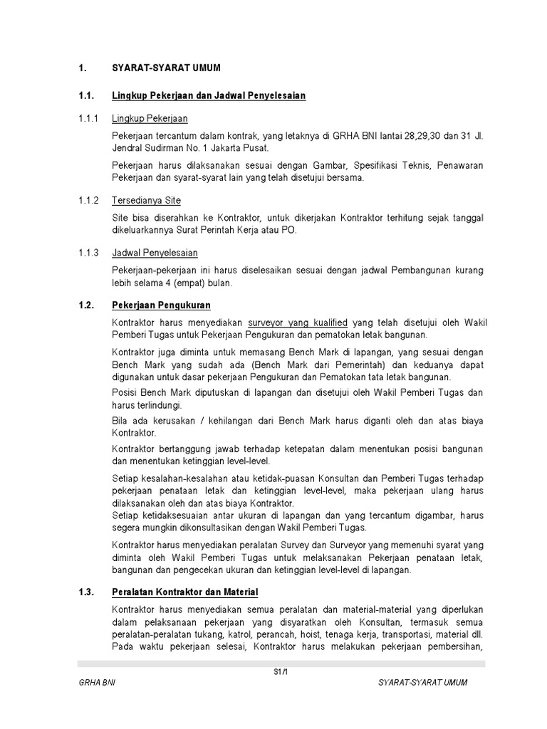 Rks Teknis | PDF | Griya & Taman | Teknologi & Rekayasa