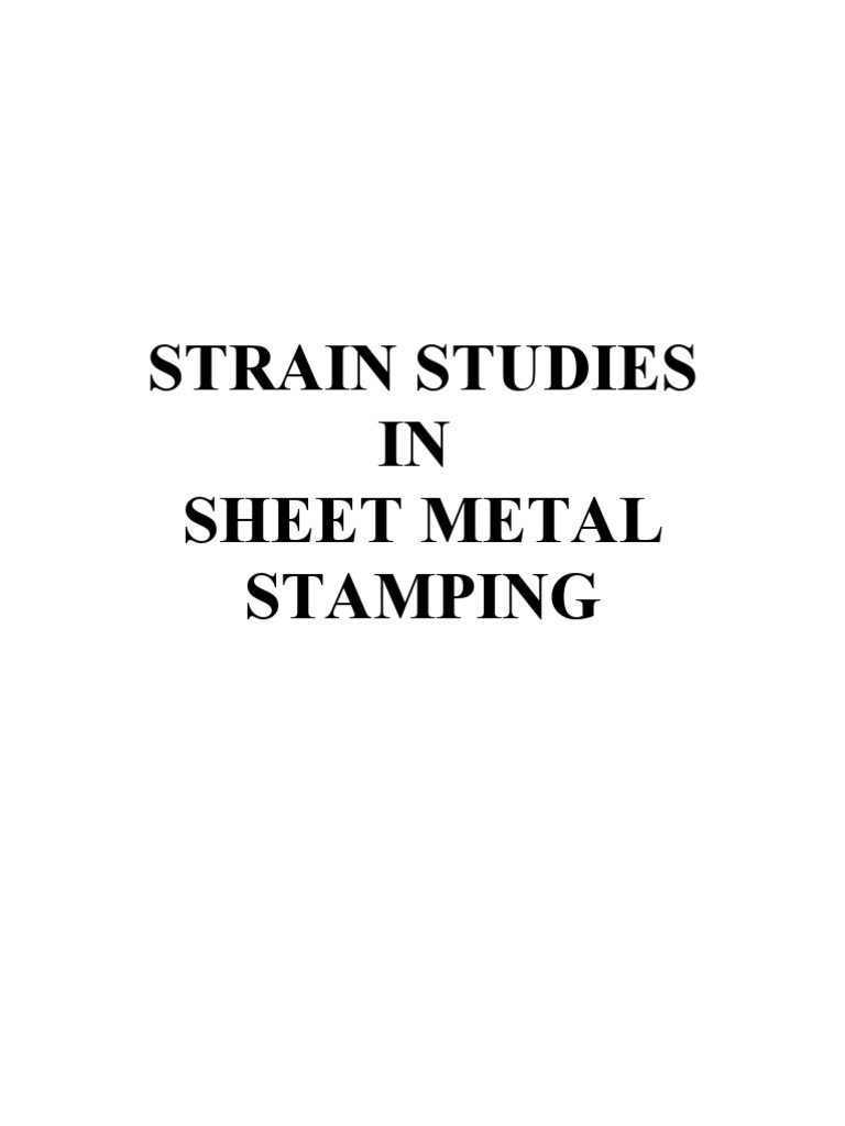 26.sheet Metal | PDF | Sheet Metal | Deformation (Engineering)