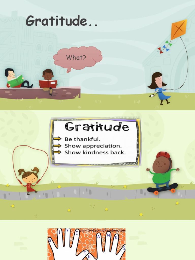 Gratitude PPT For Kids | PDF