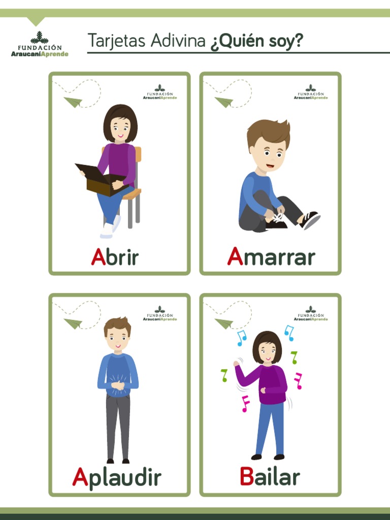 Set Imágenes Adivina Quién Soy | PDF