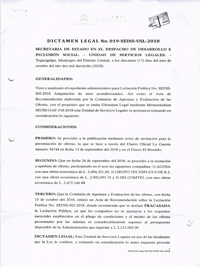 Dictamen Legal | Descargar gratis PDF | Justicia | Crimen y violencia