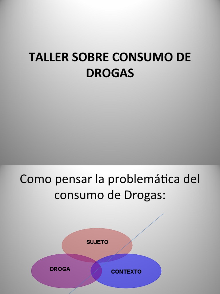 Taller Sobre Consumo de Drogas | Descargar gratis PDF | Cocaína | Drogas