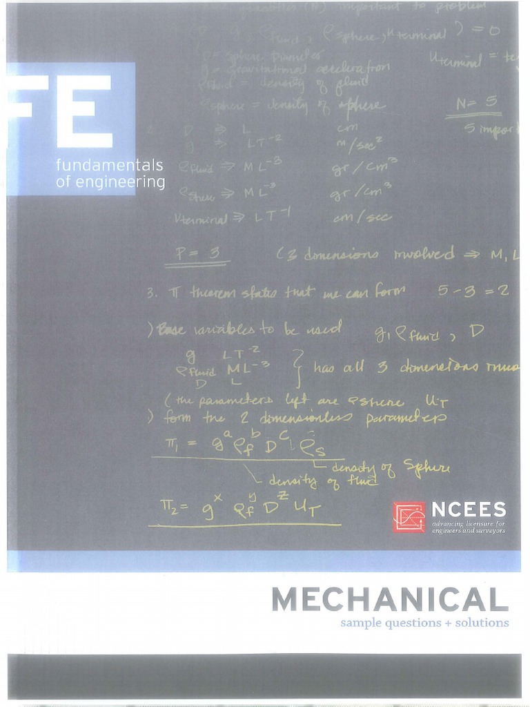 NCEES FE Mechanical Practice Exam | PDF