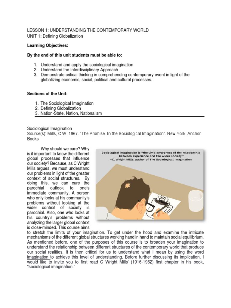 LESSON 1 UNDERSTANDING THE CONTEMPORARY WORLD Defining Globalization ...