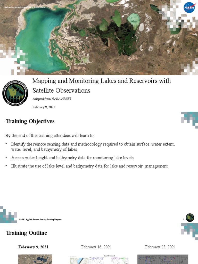 Mapping and Monitoring Lakes and Reservoirs With Satellite Observations ...