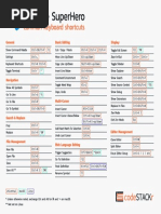 Tekla Keyboard Shortcuts | PDF | Keyboard Shortcut | Software