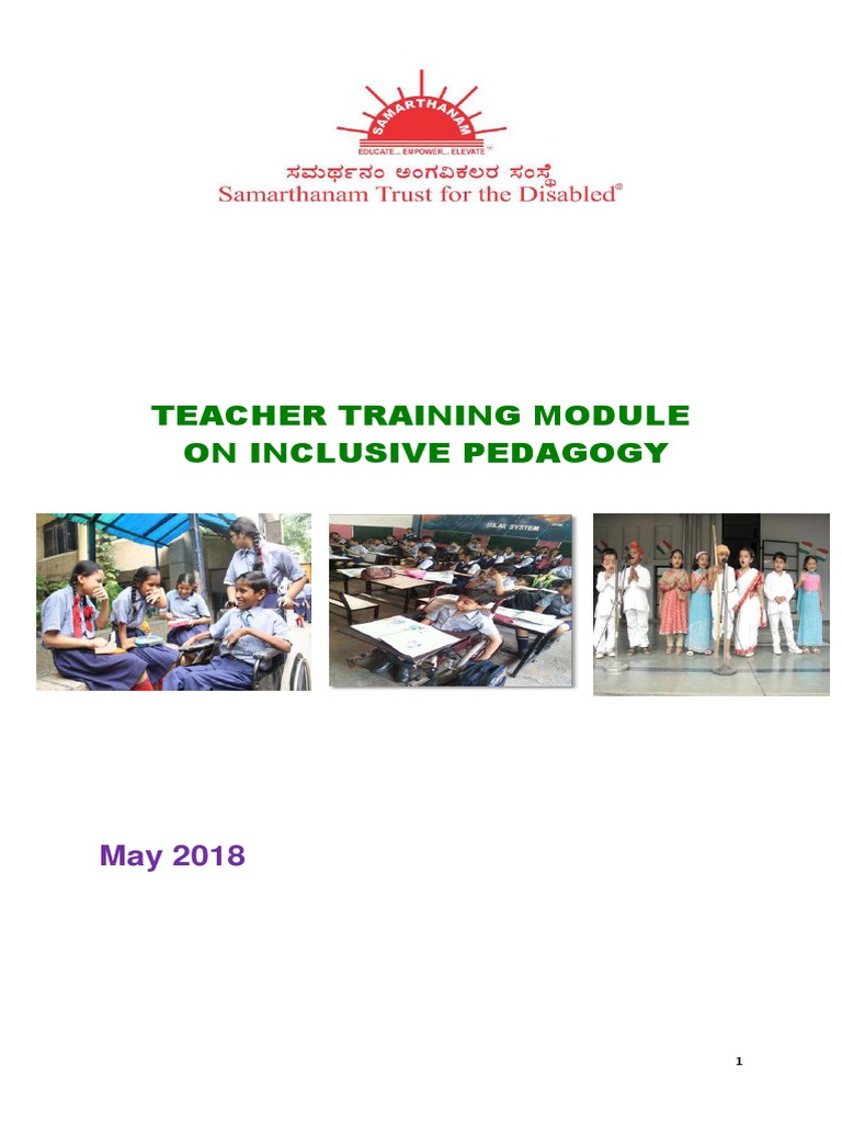 Teacher Training Module On Inclusive Pedagogy | PDF | Inclusion ...