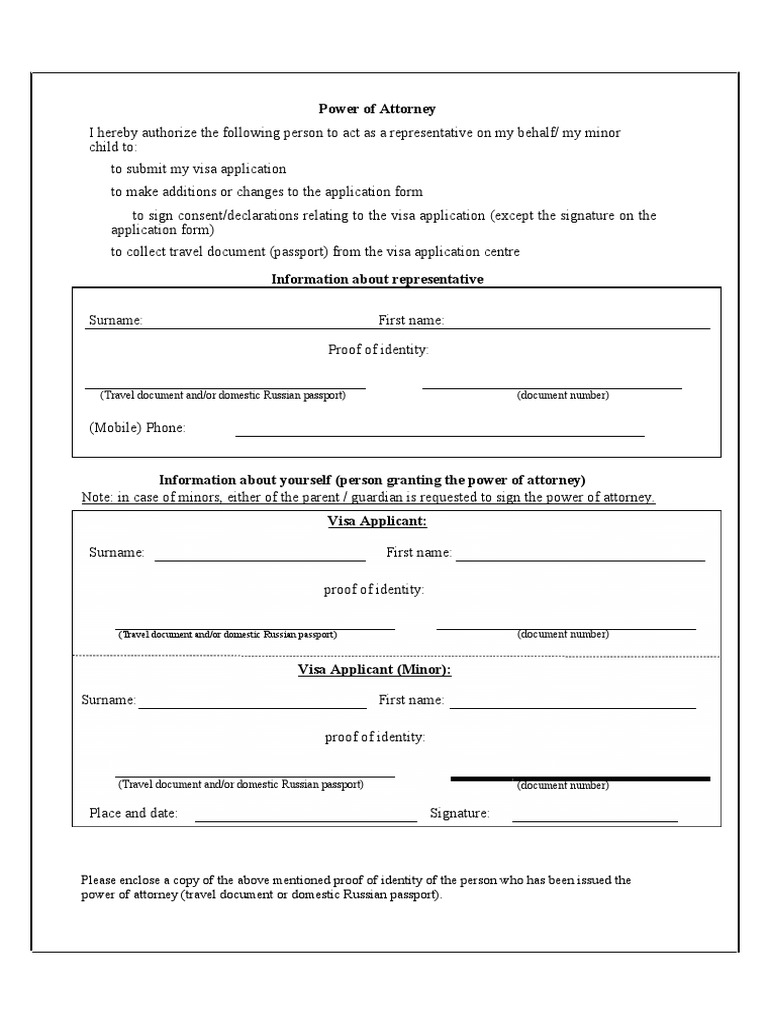 Power of Attorney | PDF