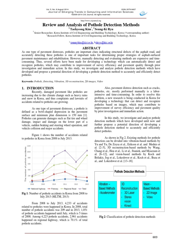 Pothole Detection Method | Download Free PDF | Computer Vision | Lidar